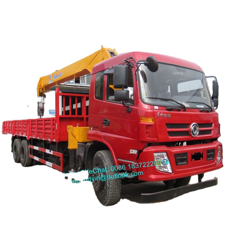 TRUCK CRANE Dongfeng 10ton 12ton Block Brick Carrier Loaders Rumble ...